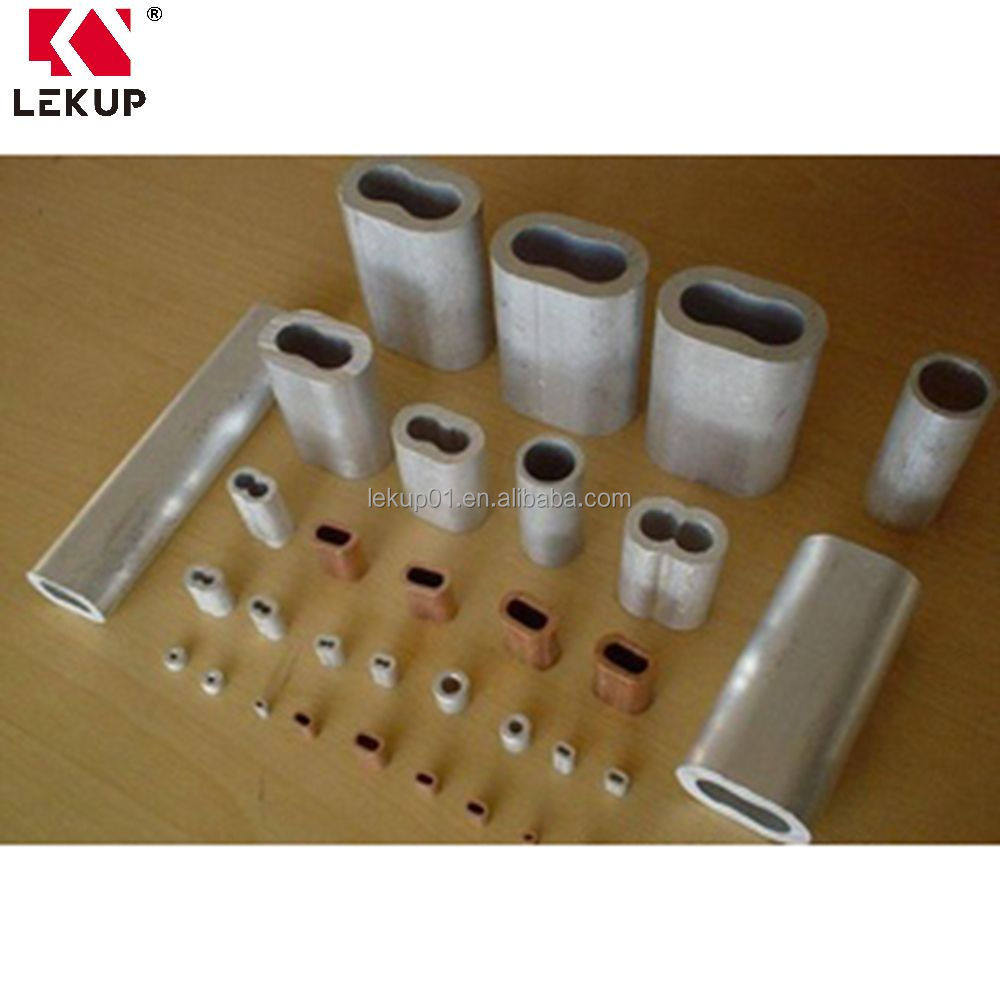 Buy Aluminum Crimping Double Barrel Set Ferrule Loop Sleeve Double ...