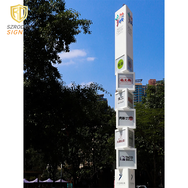 Buy Aluminum Curved Outdoor Free Standing Signage Led Lighting ...