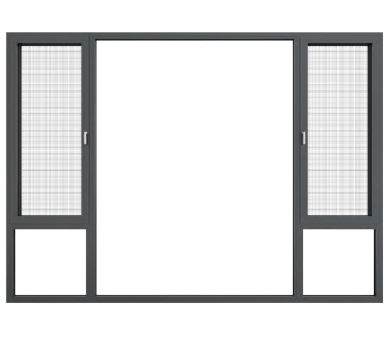 Buy Aluminum Glass Sash And Screen Sash Double Inner Opening System ...