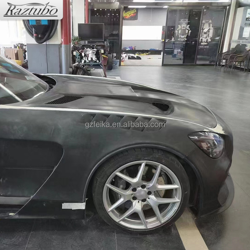 Buy Amg Gt Bs Style Front And Rear Bumper Spoiler Wing Exhaust Hood For ...