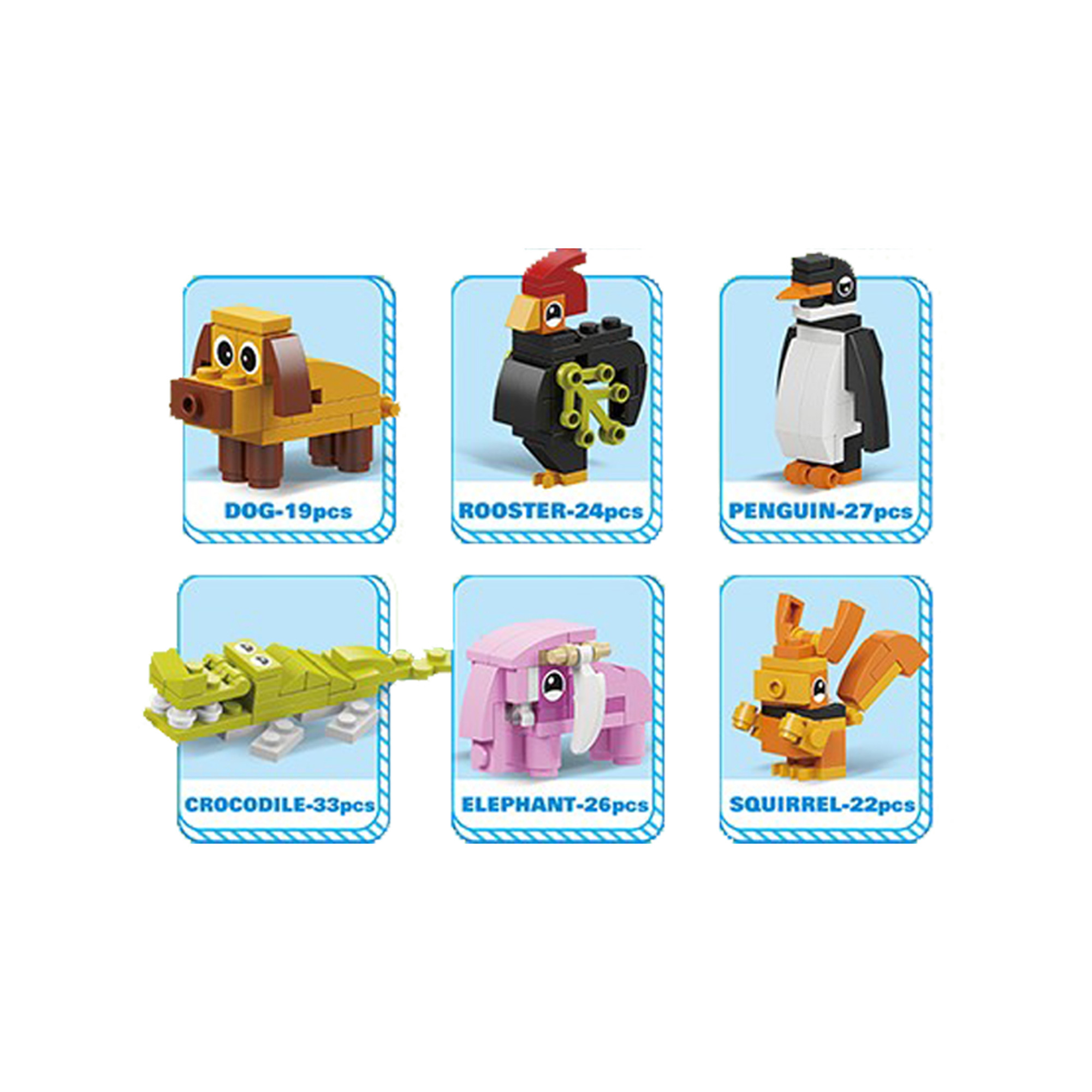 Buy Animal Building Bricks Model Combination Diy Education Toys Easter ...