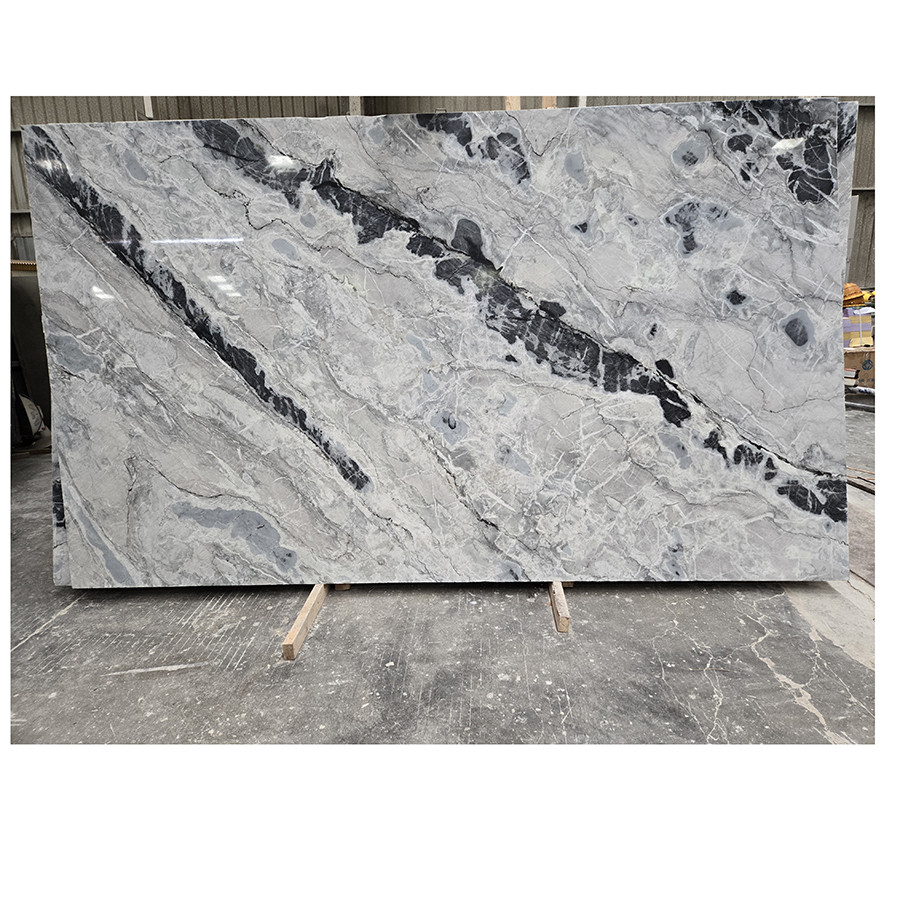 Buy Arctic Ocean Quartzite Big Format Slabs Interior Decorate Wall ...