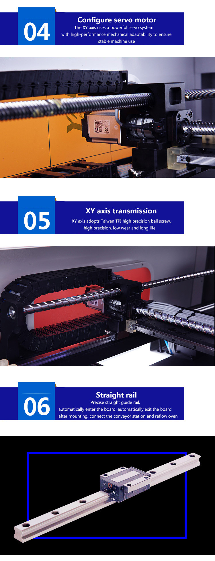 Buy Automatic Vision Vertical 6 Mounting Heads Surface Mount Machine 8 ...