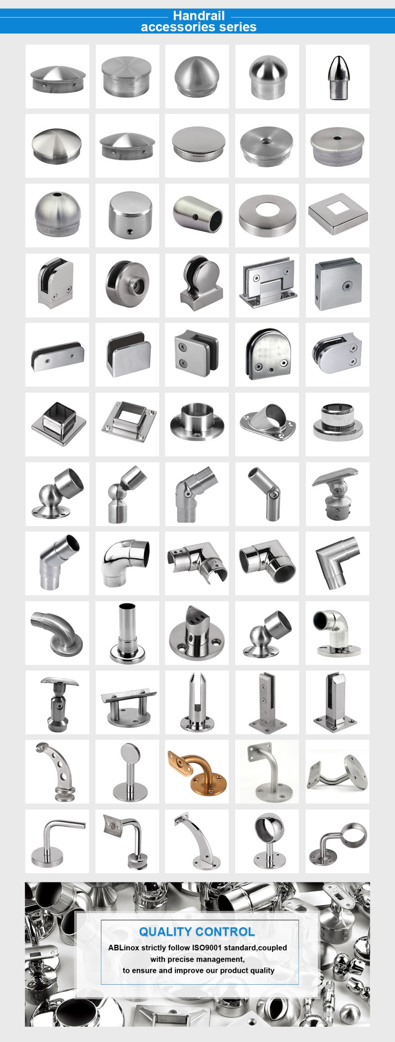 Buy Balcony Staircase Glass Railing Fittings Stainless Steel 304 316 ...