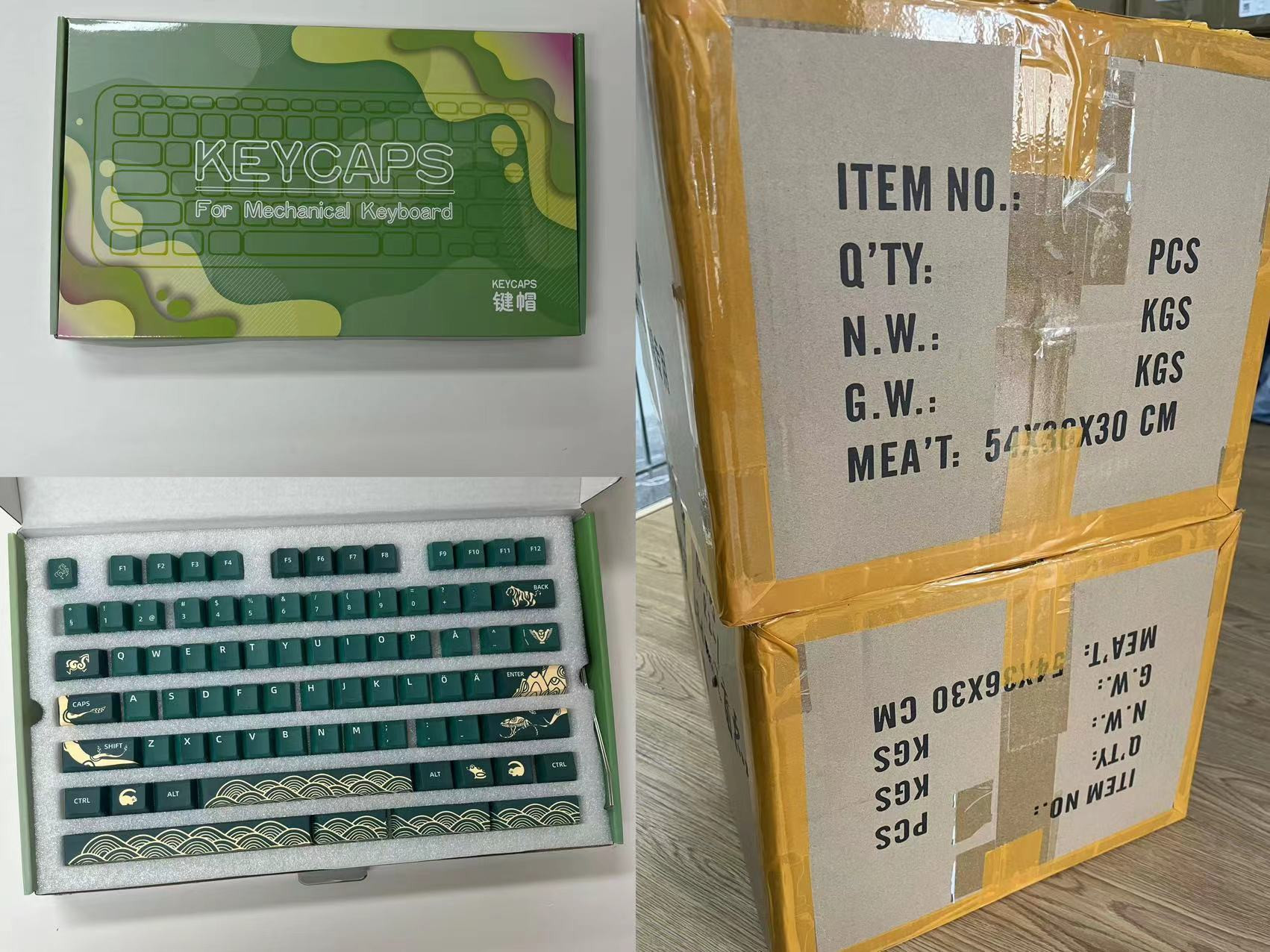 Buy Blue Keycap Sick Cat Cute Cartoon Keycaps 138/158 Keys Mda Profile ...