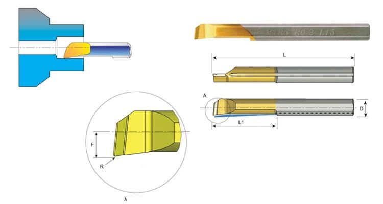 Buy Boring Tool Lathe Machine Micro Boring Bar One-piece Turning Tool ...