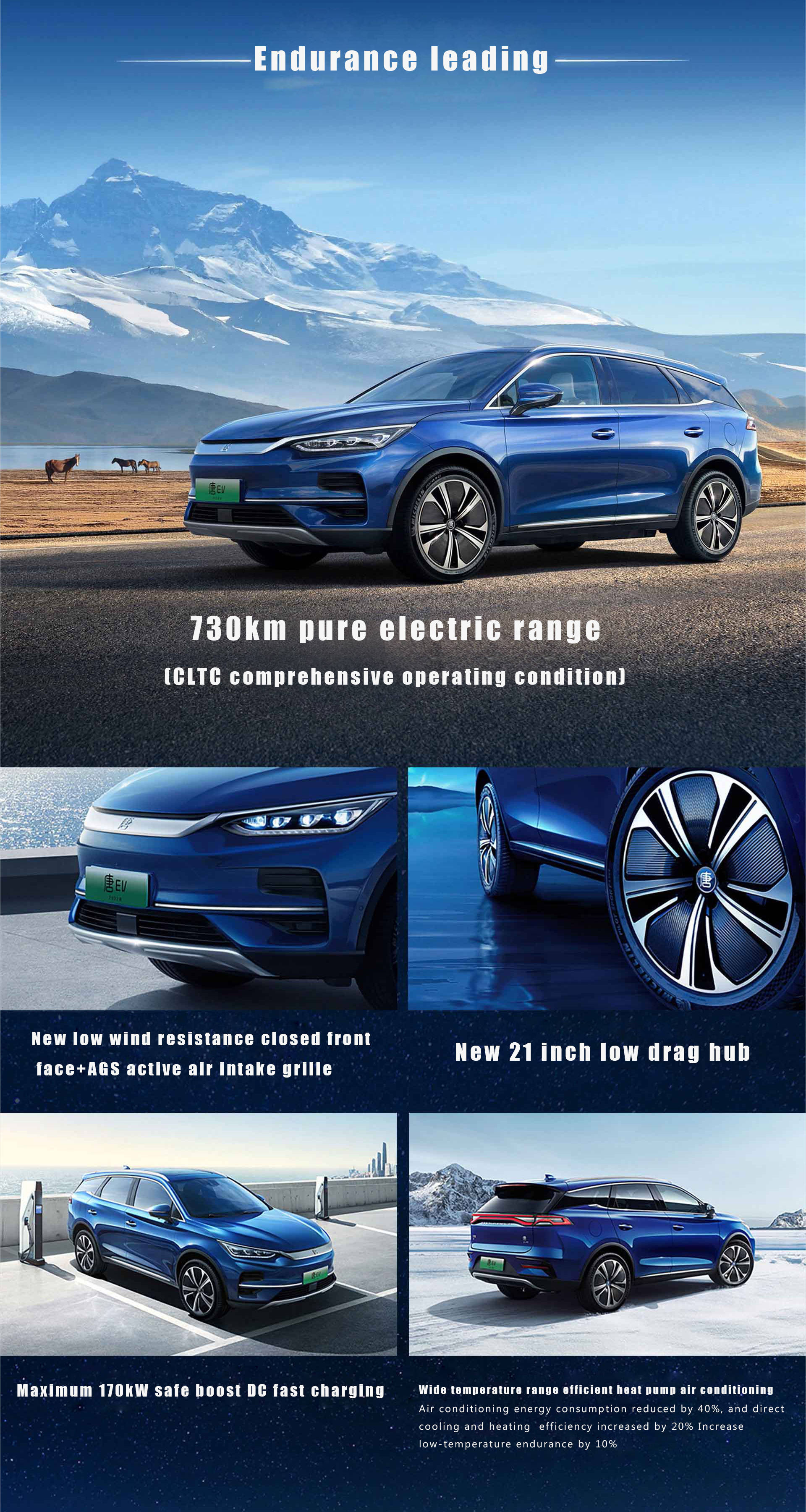 Buy Brand New Chinese Electric Car Byd Tang Champion Ev Car Byd ...