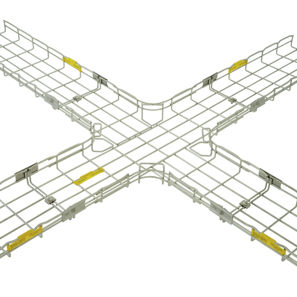 Buy Cable Tray Horizontal Cross Inox 304, Wire Mesh Cable Tray 54mm ...
