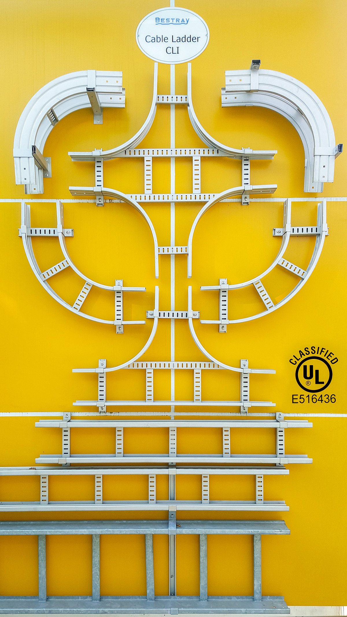 Buy Cable Tray Horizontal Cross Inox 304, Wire Mesh Cable Tray 54mm ...