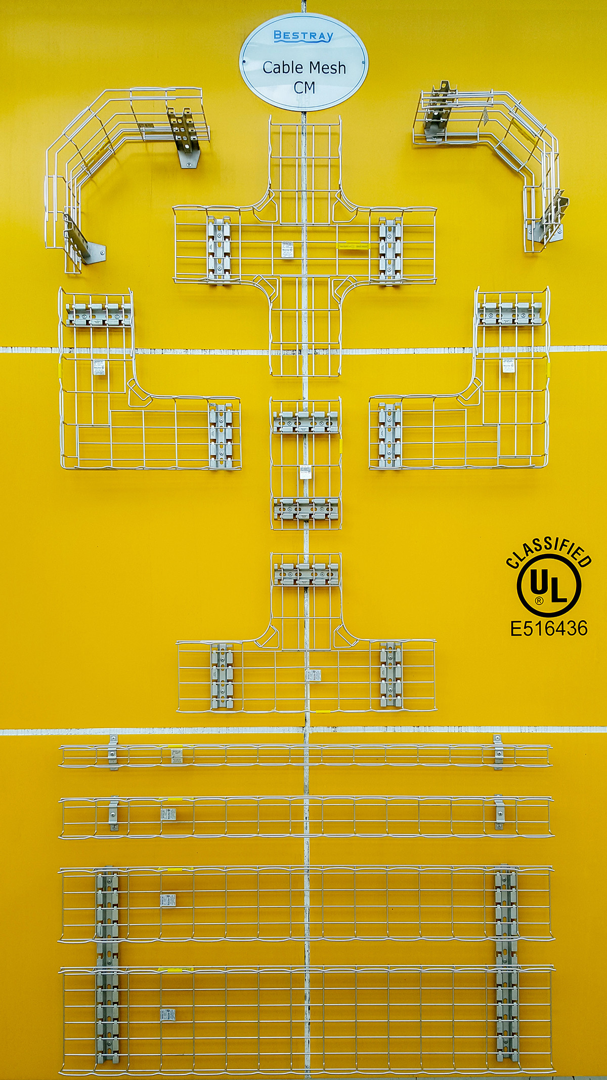 Buy Cable Tray Inox 304 105mm Height 3m Length Wire Mesh Cable Tray ...