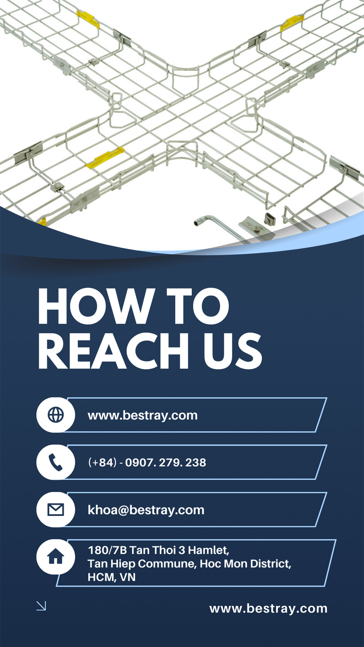 Buy Cable Tray Inox 304 105mm Height 3m Length Wire Mesh Cable Tray ...