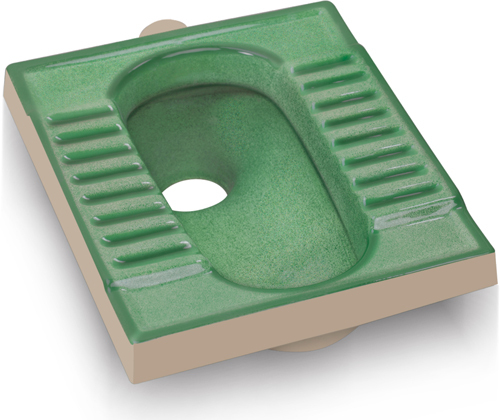 Buy Ceramic Sanitary Ware White Squatting Pan from SATYAM IMPEX, India ...
