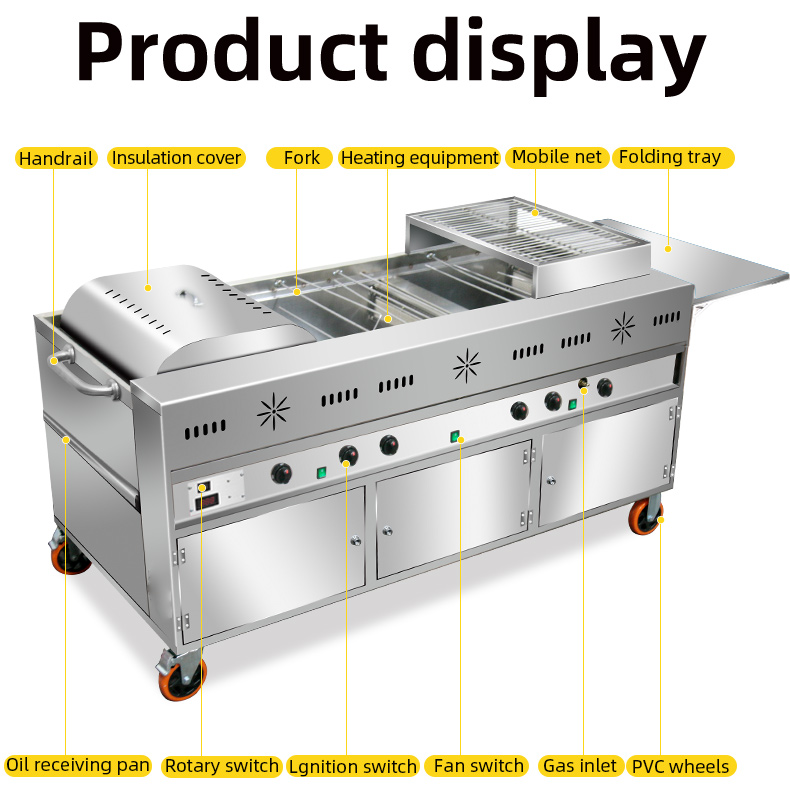Buy Chicken Grill Machine. Automatic Rotating Charcoal Chicken Grill ...