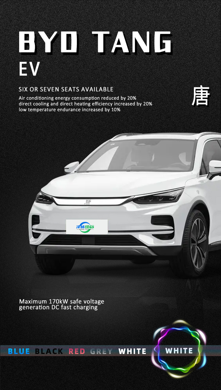 Buy China Byd Ev Tang Awd Flagship Cltc 635km Honour Enjoy 730km 600km Electric Cars Family Suv ...