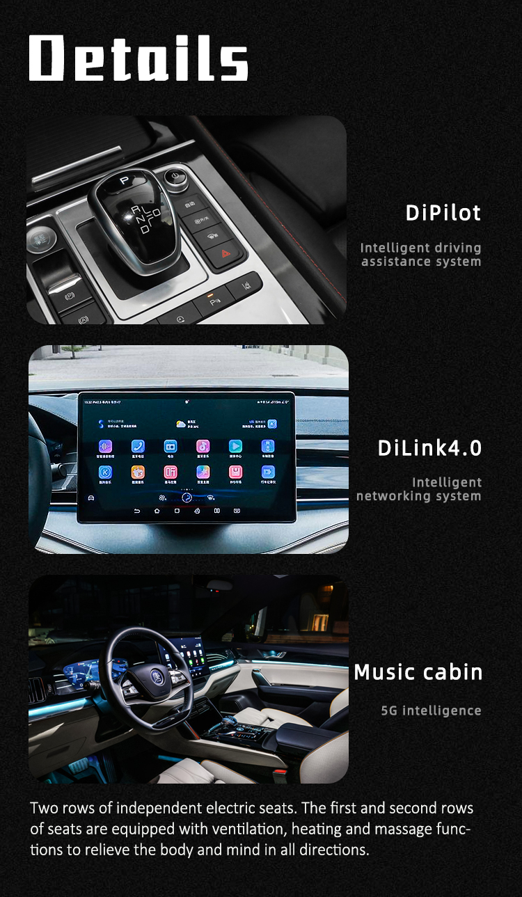 Buy China Byd Ev Tang Awd Flagship Cltc 635km Honour Enjoy 730km 600km Electric Cars Family Suv ...