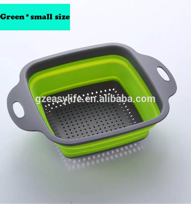 Buy Colander Foldable Collapsible Kitchen Strainer Square Shape ...