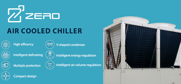 Buy Commercial Air Conditioner R410a Modular Air Cooled Water Chiller from Zero Technologies Co ...