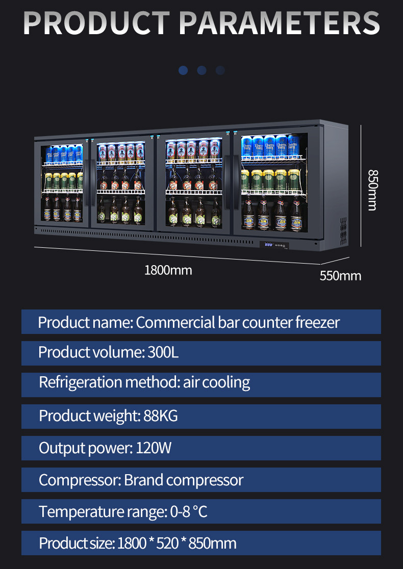Buy Commercial Bar Counter Bar Display Fridge Counter Display Fridge ...