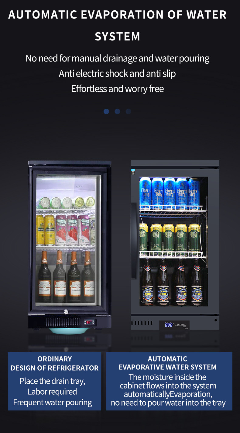 Buy Commercial Bar Counter Shop Display Fridge Two Door Display Fridge ...