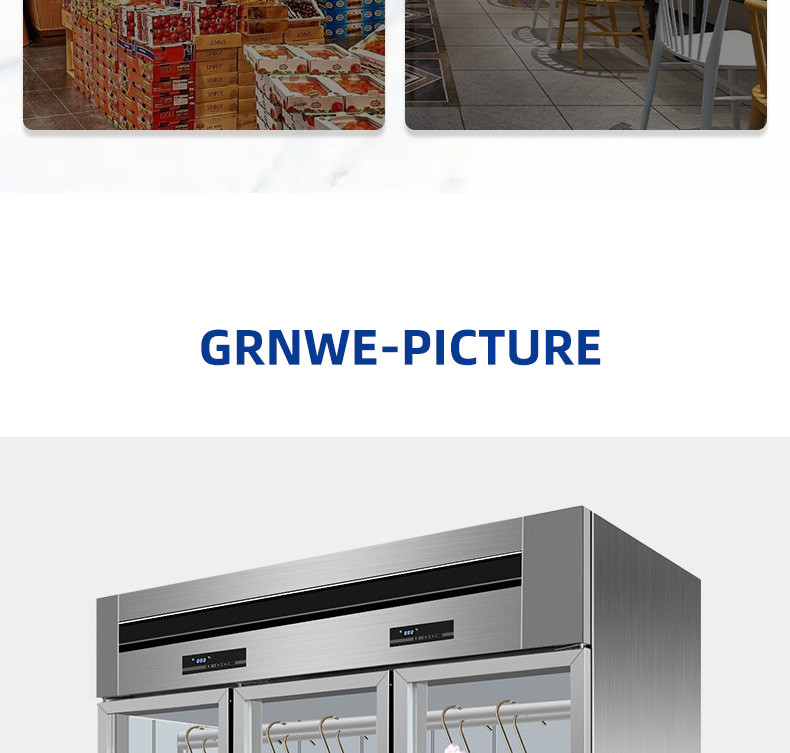 Buy Commercial Buffet Display Fridge Display Cooler Fridge With Glass ...