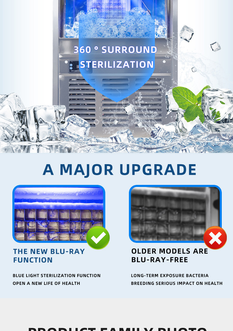 Buy Commercial Counter Top Ice Maker Machine Industrial Ice Maker ...