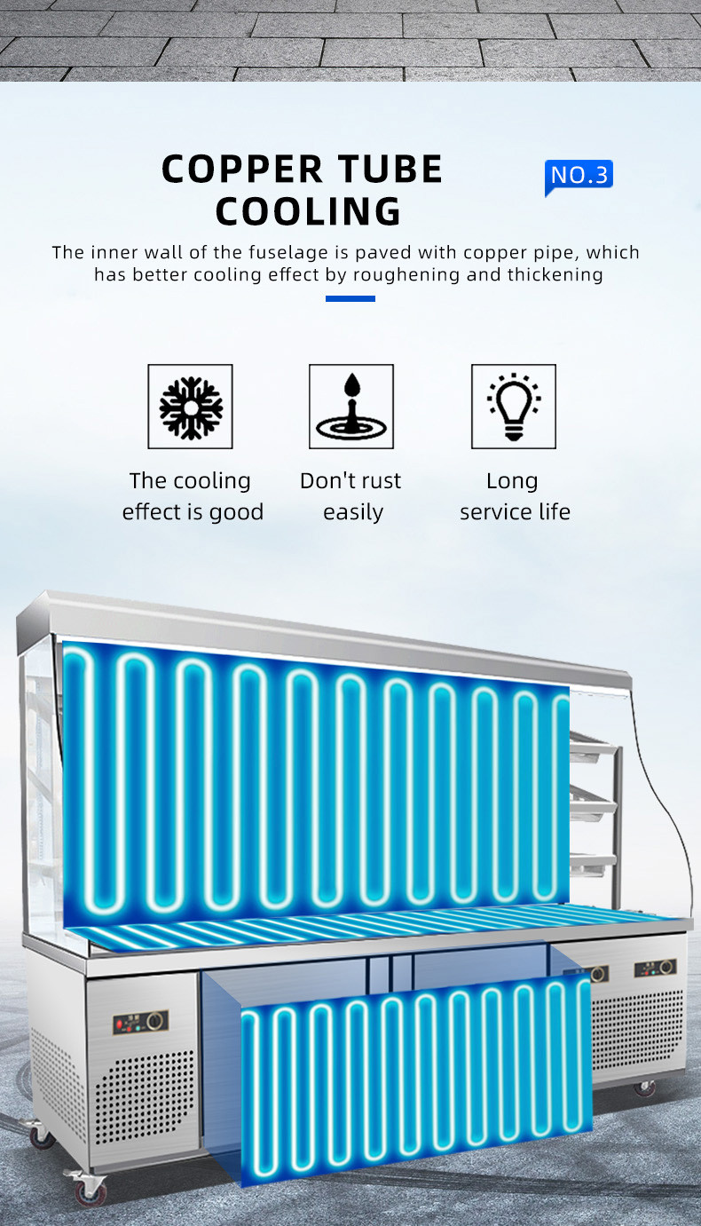 Buy Commercial Display Fridge Counter Top Display Fridge Freezer Deli ...