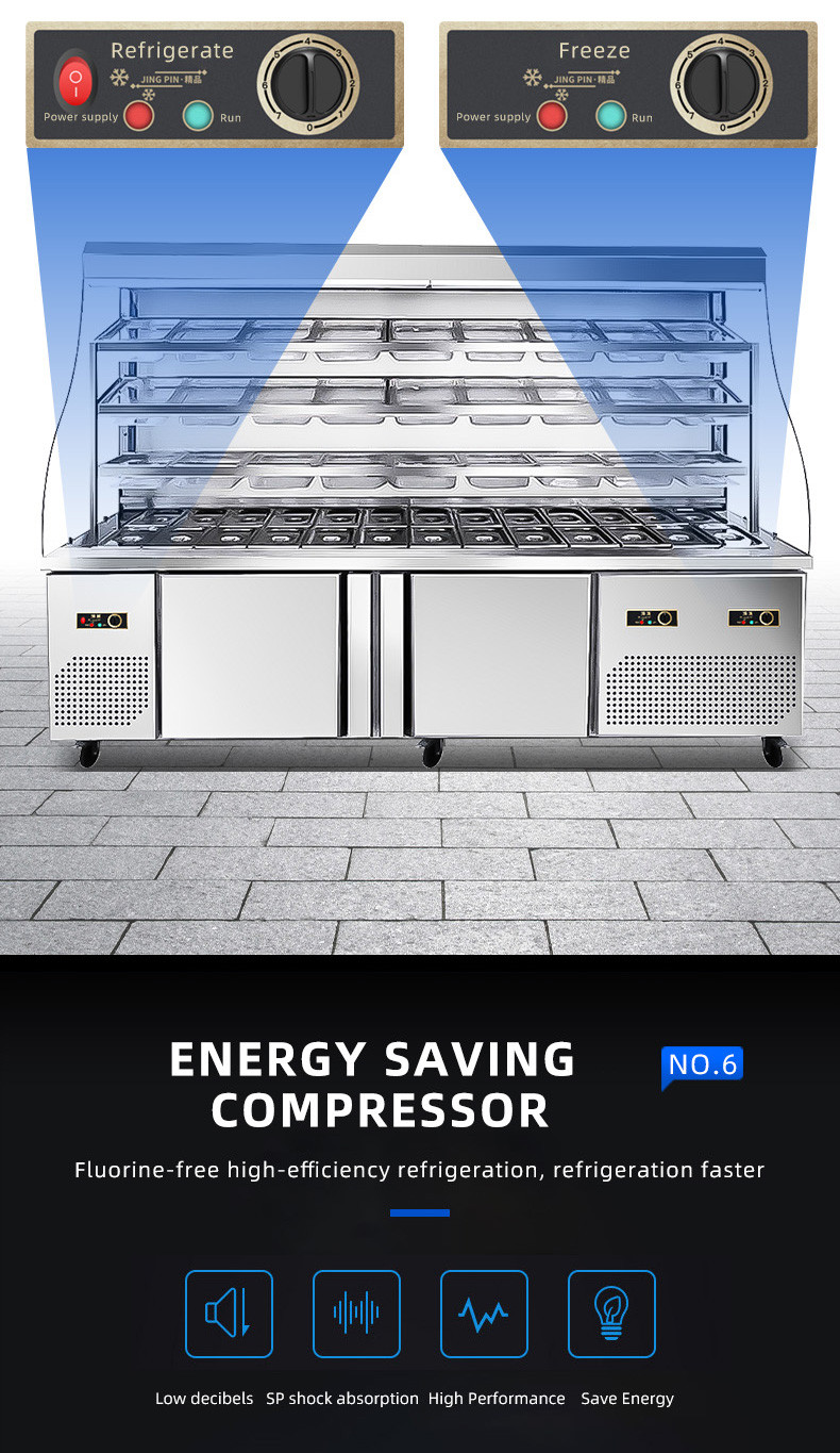 Buy Commercial Display Fridge Counter Top Display Fridge Freezer Deli ...