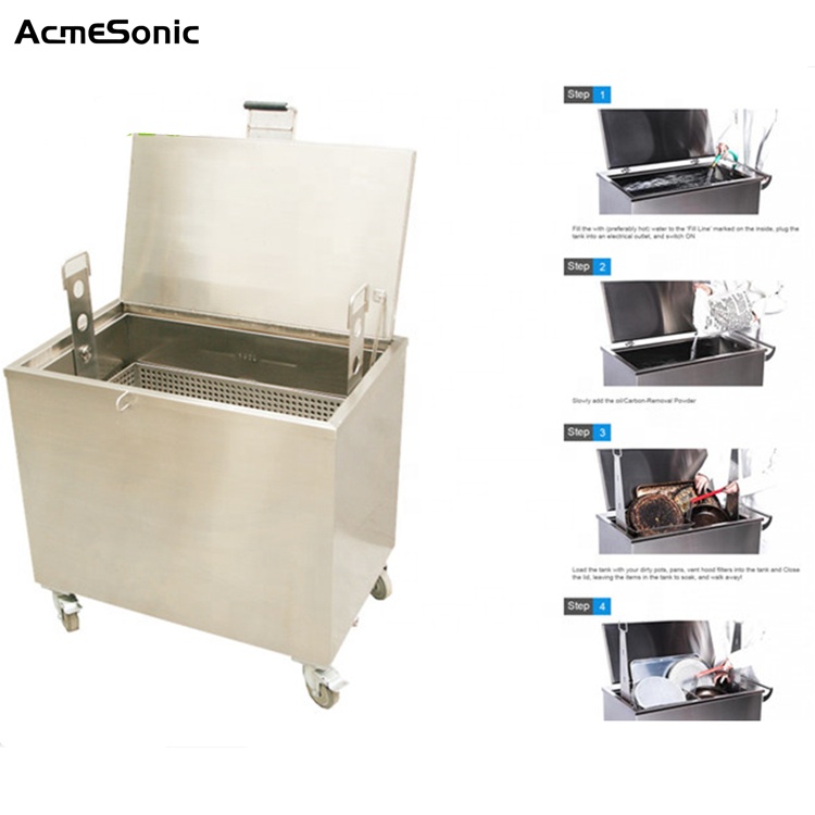 Buy Commercial Kitchen Heated Soak Tank Cleaner For Pans Cleaning 200l ...