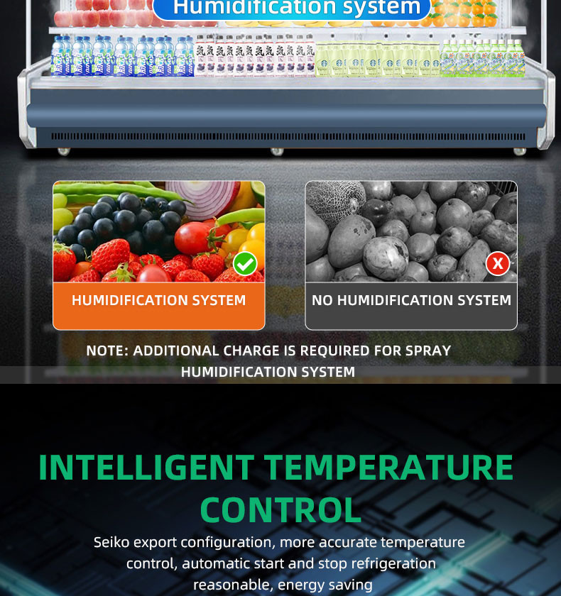 Buy Commercial Supermarket Fruit Display Fridge Showcase Fridge Display ...