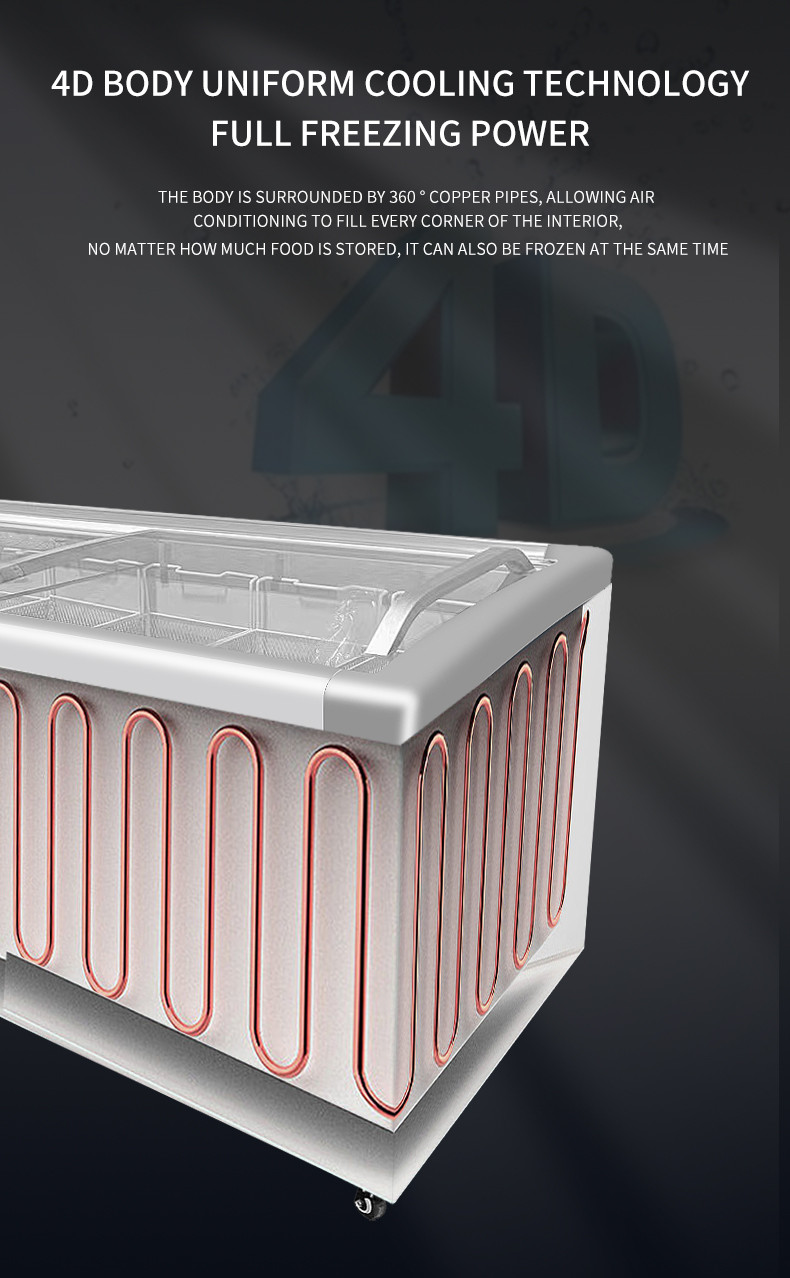 Buy Commercial Supermarket Show Case Display Fridge Chicken Display ...