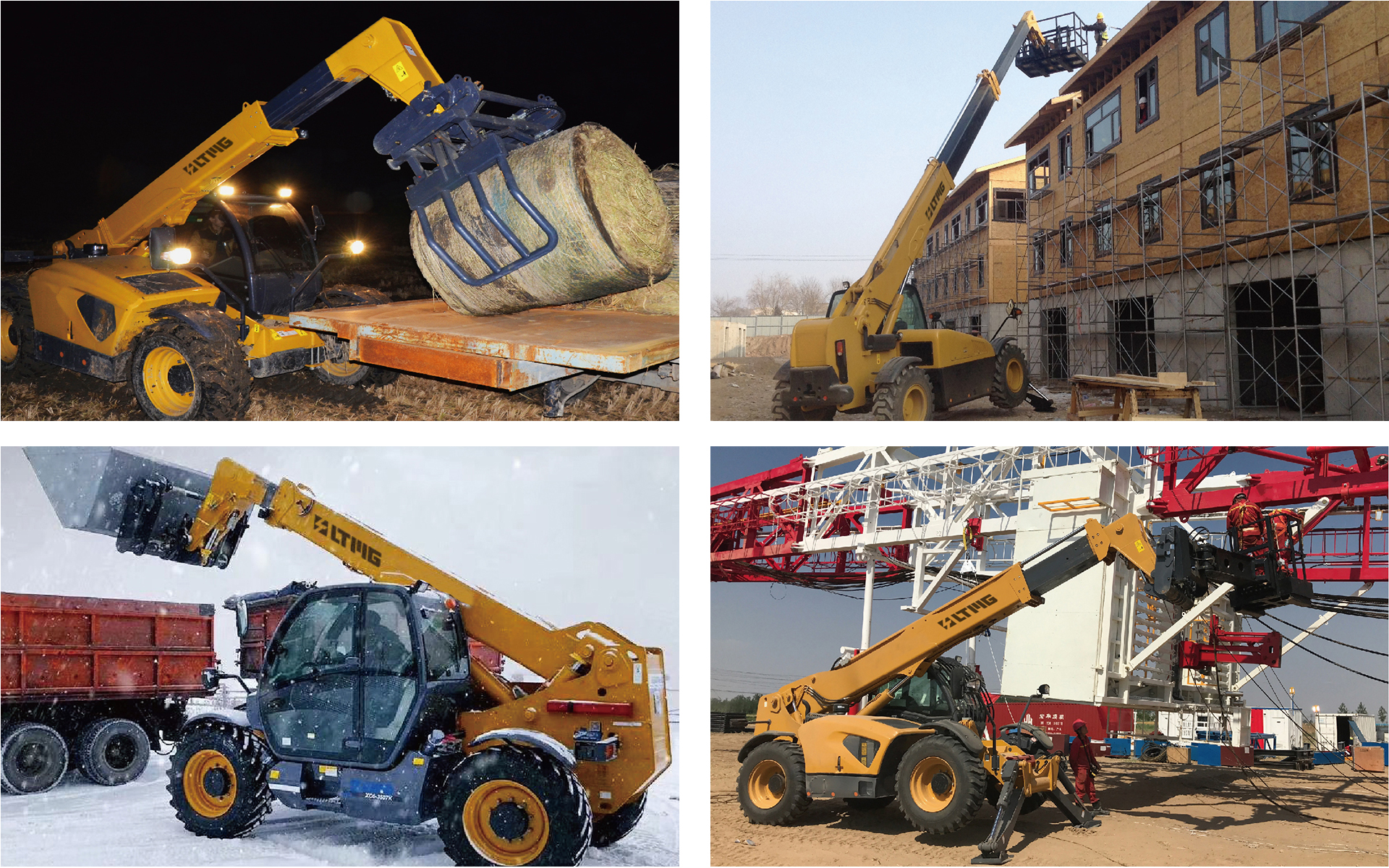 Buy Compact Hydraulic Multi-functional Telescopic Forklift Telehandler ...