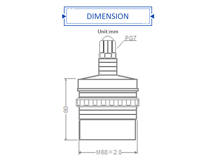 Buy Contactless Ultrasonic Level Sensor Compact Size 4-20ma 0-5v 0-10v ...