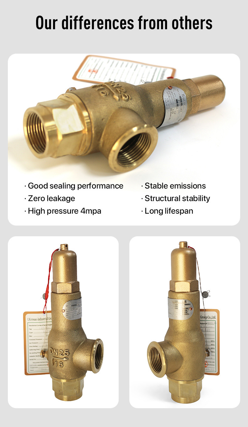 Buy Conventional Type Full Nozzle Pressure Safety Relief Valve Brass ...