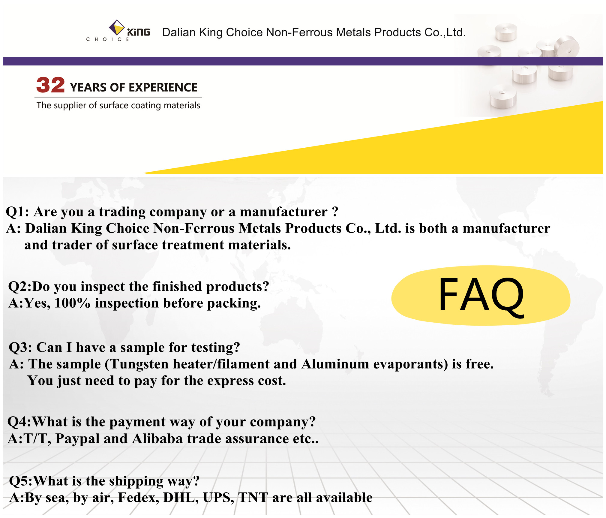 Buy Copper Cu Sputtering Target With Bonding from Dalian King Choice ...