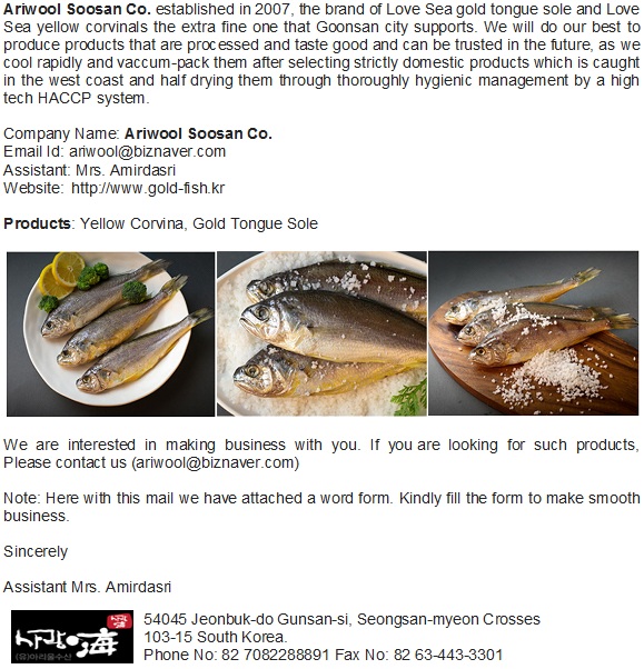 Buy Cost Effective Korean Corvina Fish from FUTUROINFO., LTD, South ...