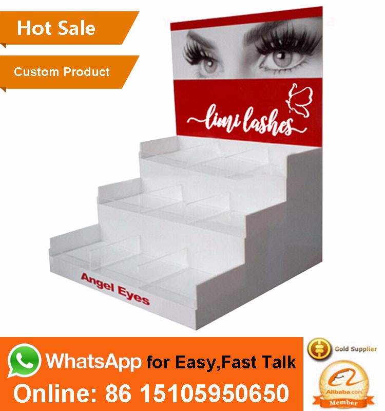 Buy Countertop Clear Plexiglass Eyelash Extension Display Custom ...