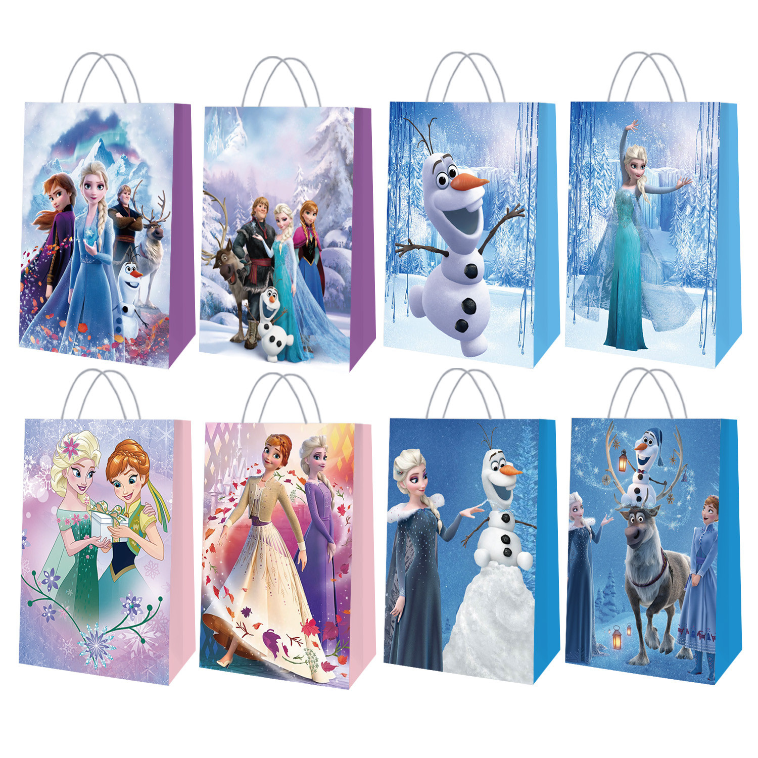 Buy Custom Cartoon Frozen Theme Paper Bags Gift Bags For Kids Birthday ...