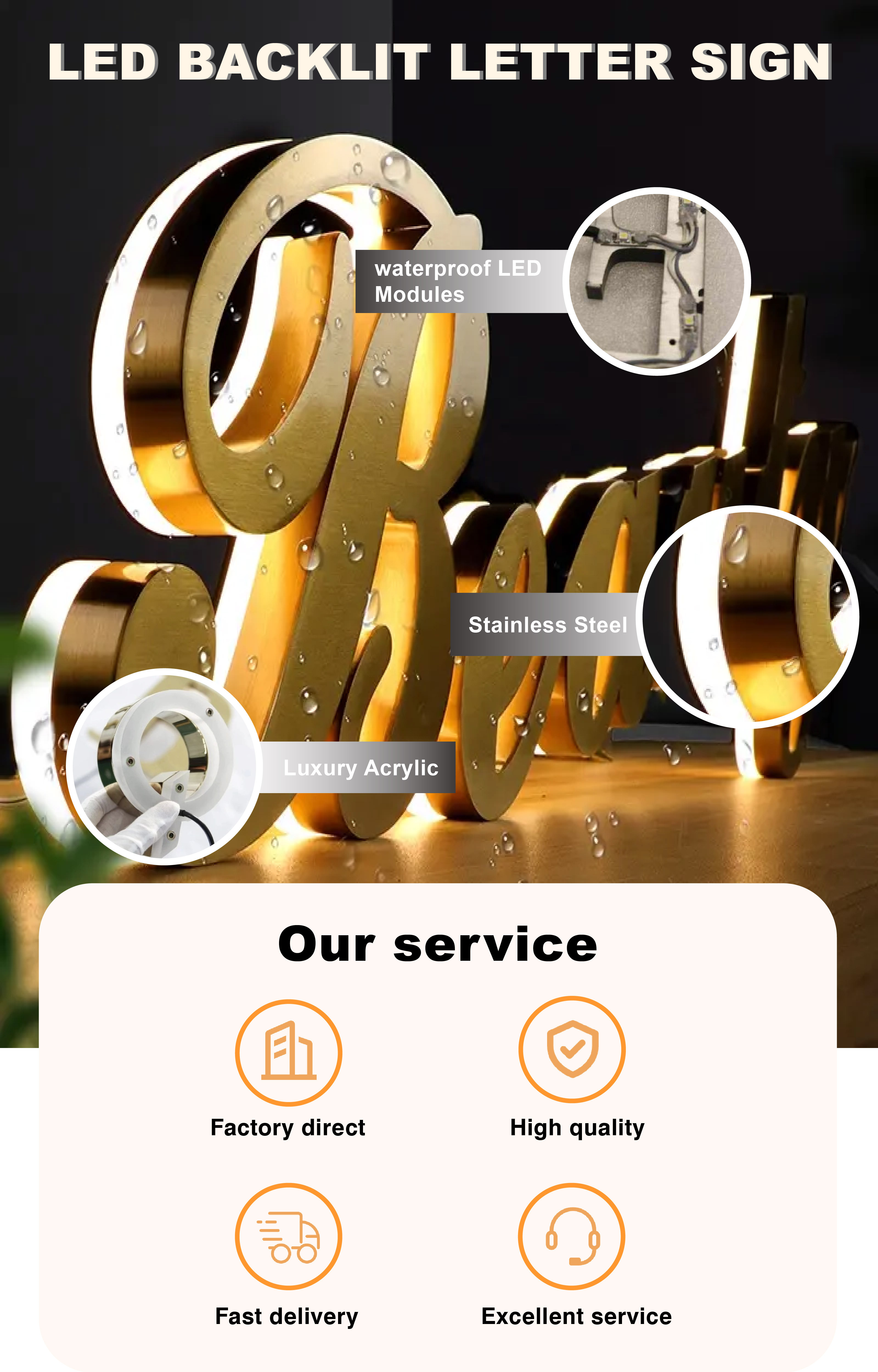 Buy Custom Channel Letter Signs Acrylic Logo Sign 3d Logo Lights Outdoor Sign Board Designs For ...