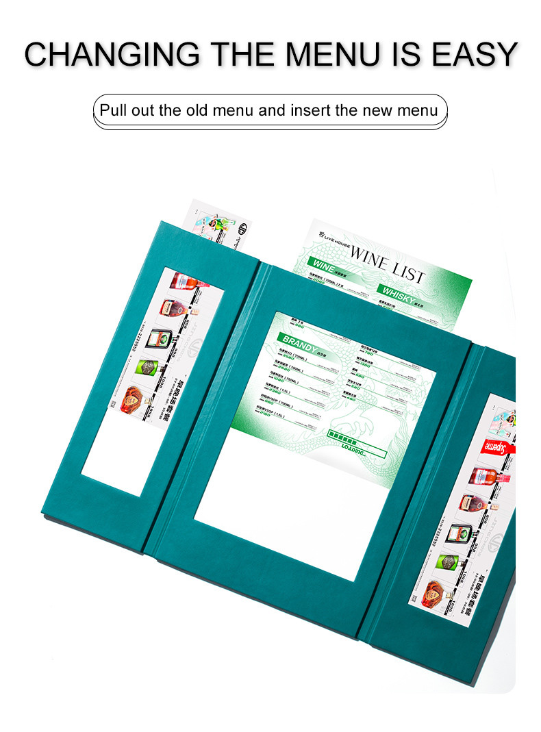 Buy Custom Colors Restaurant Menu Board 3 Panel 3 Light View Led Menu ...