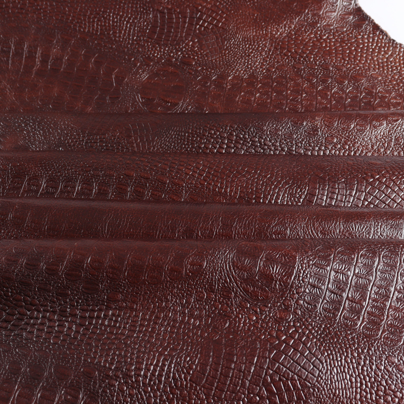 Buy Custom Natural Cow Skin Fabric Crocodile Embossed Leather For ...