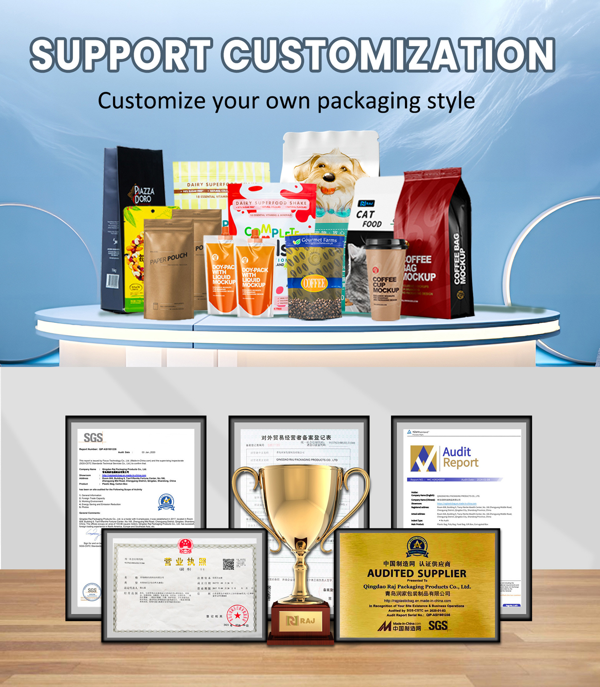 Buy Custom Print Logo Pe Frosted Resealable Ziplock Bags Shipping Bags ...