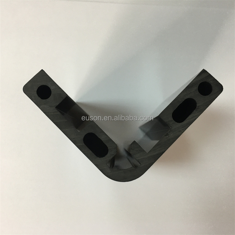 Buy Custom Thick Pvc Plastic Extrusion Profile In Black Colour And ...