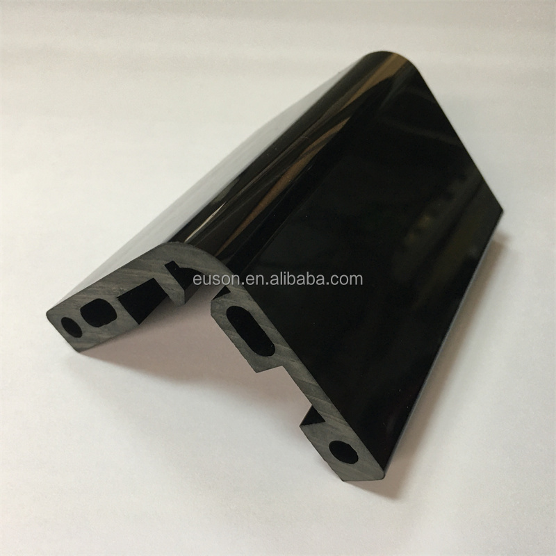 Buy Custom Thick Pvc Plastic Extrusion Profile In Black Colour And ...