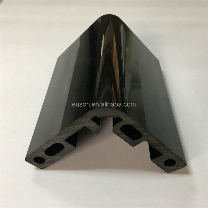 Buy Custom Thick Pvc Plastic Extrusion Profile In Black Colour And ...