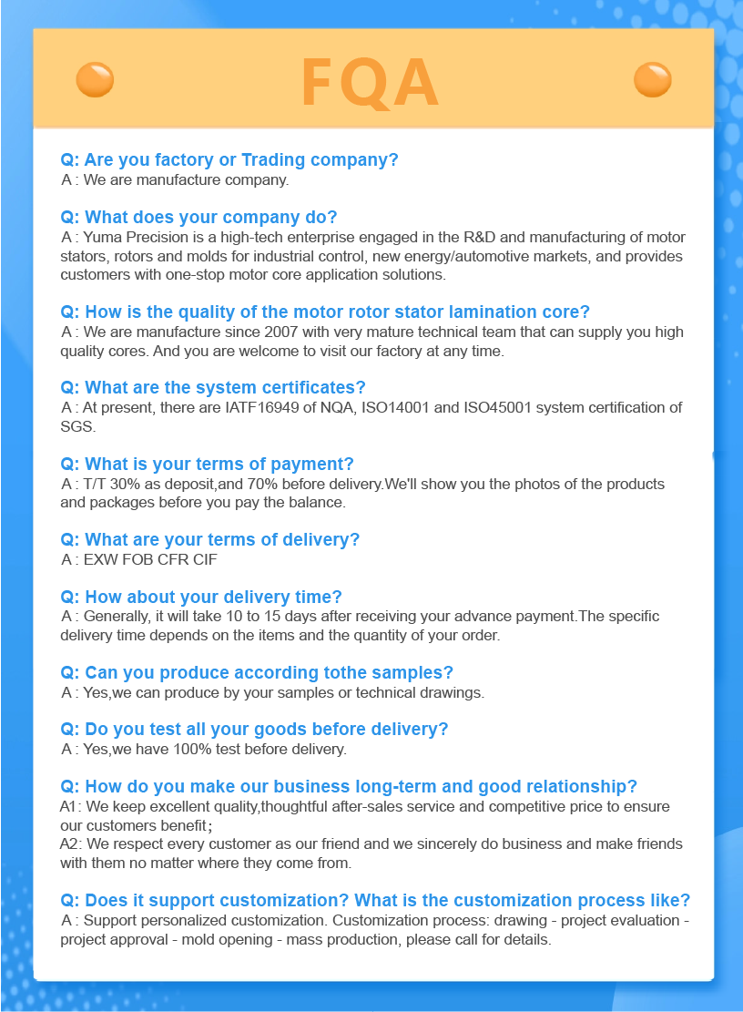 Buy Customizable Brushless Motor Rotor Stator Laminated Iron Core ...