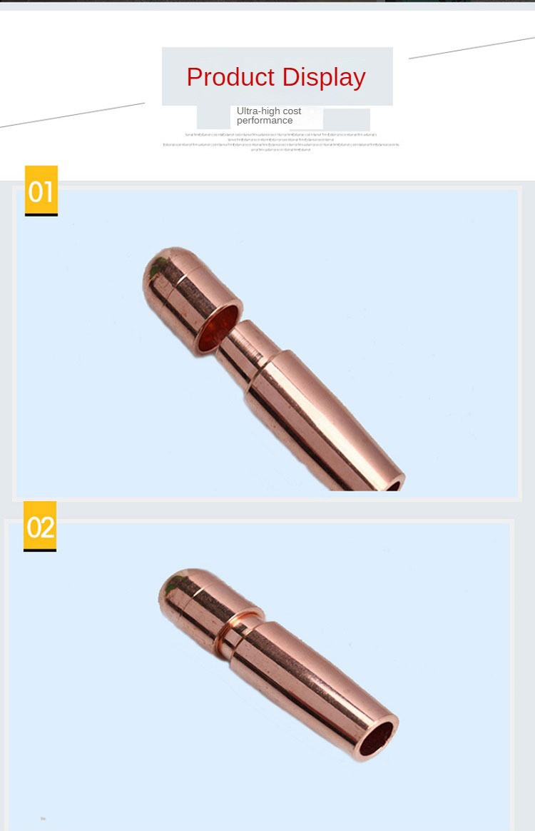 Buy Customized Electrode Head Zirconia Copper Electrode Cap Round Point ...