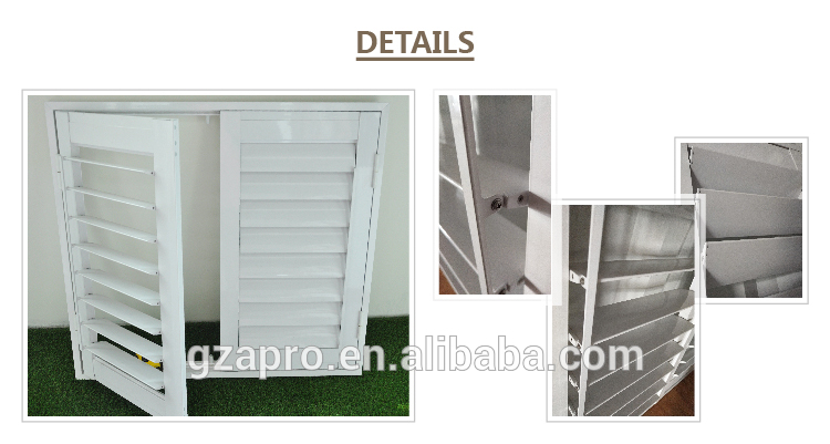 Buy Customized Glass Louvre Fixed Z Type Aluminium External Shutters ...