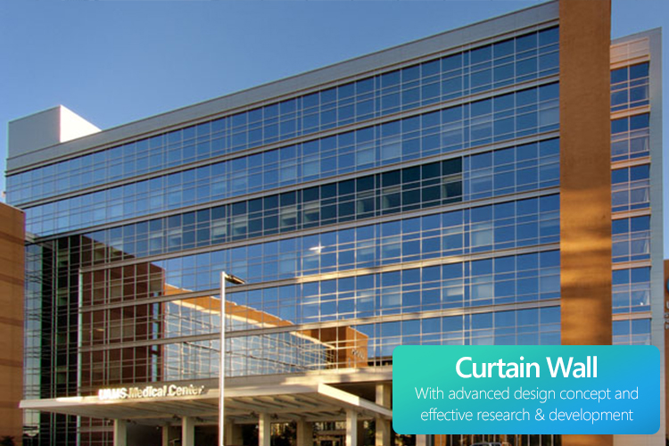 Buy Customized Size Invisible Frame Curtain Wall, Visible Frame Curtain ...