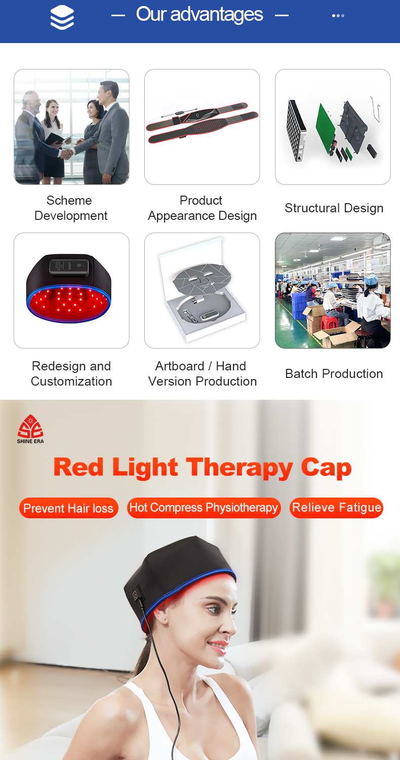 Buy Cutting Edge Near Infrared Led Red Light Therapy Hat Helmet For ...