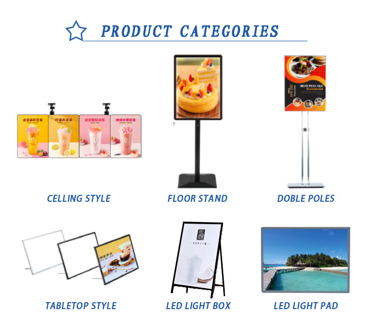 Buy Desktop Lightbox Window Display A2 A3 A4 Aluminum Poster Frame Tabletop Lightbox For Led ...